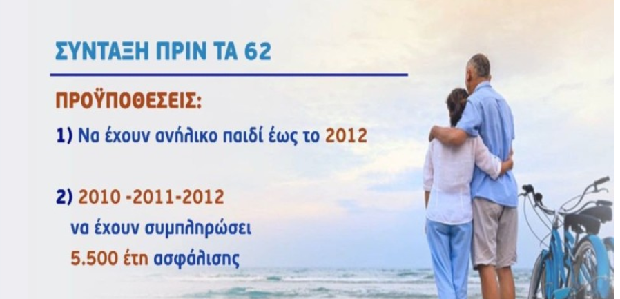 Σύνταξη πριν τα 62! Ποιοι οι "τυχεροί" - Τι ισχύει για γονείς και ...