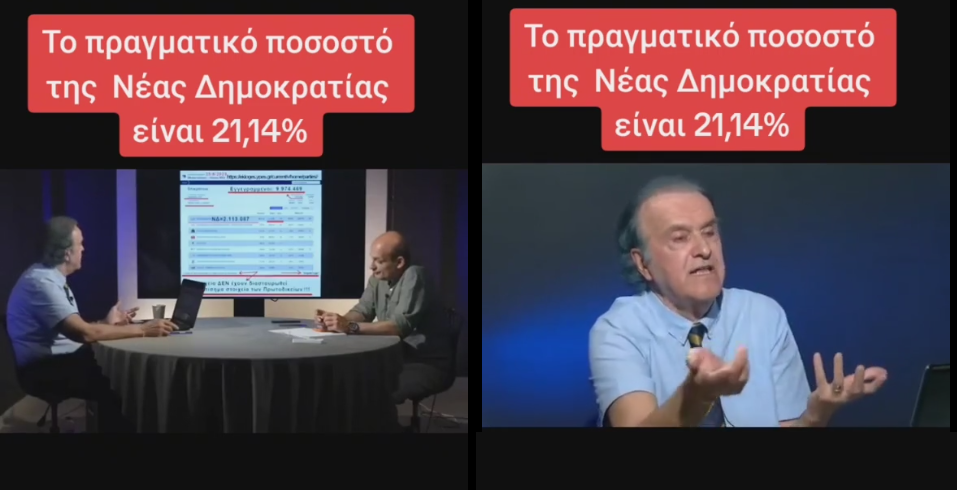 Το πραγματικό ποσοστό της ΝΔ που κυβερνά με την ενσωμάτωση ολων των ...